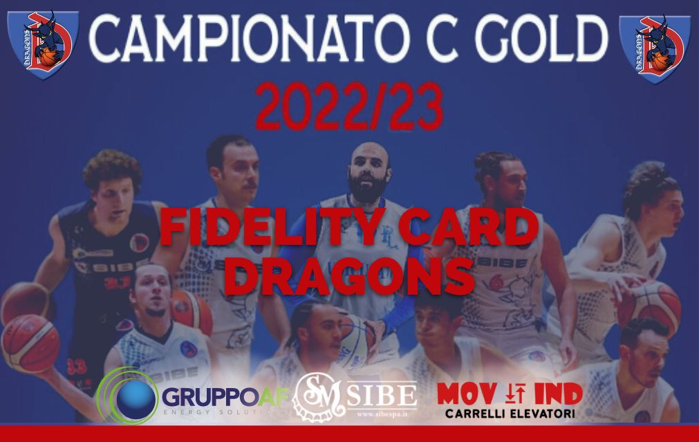 C Gold: ecco le Fidelity Card Dragons! - Pallacanestro Prato Dragons